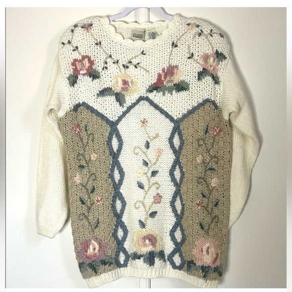 Classic Elements | Sweaters | Vintage Cottage Core Tunic Sweater | Poshmark